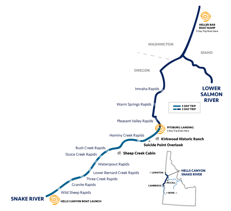 5 Day Hells Canyon Raft Trip Adventure Vacation with MRO